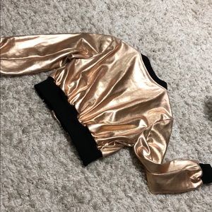 Jackets & Coats | Rose Gold Bomber | Poshmark